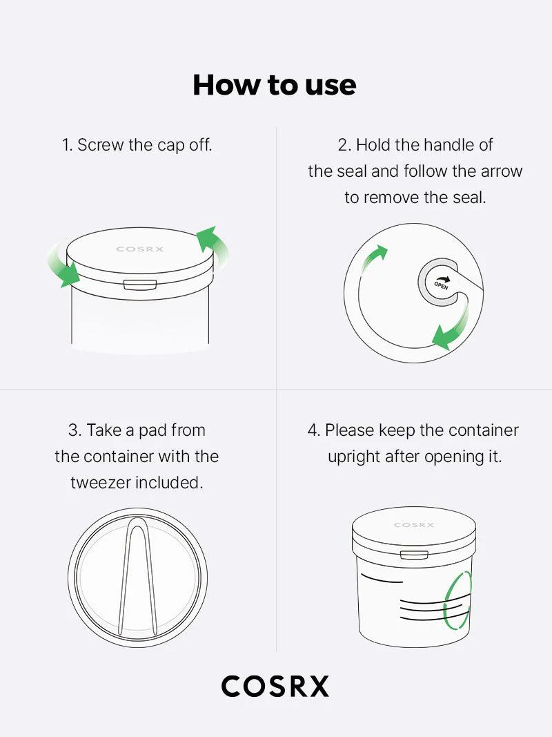 COSRX One Step Green Calming Pad Canada | #1 Korean Skincare Shop