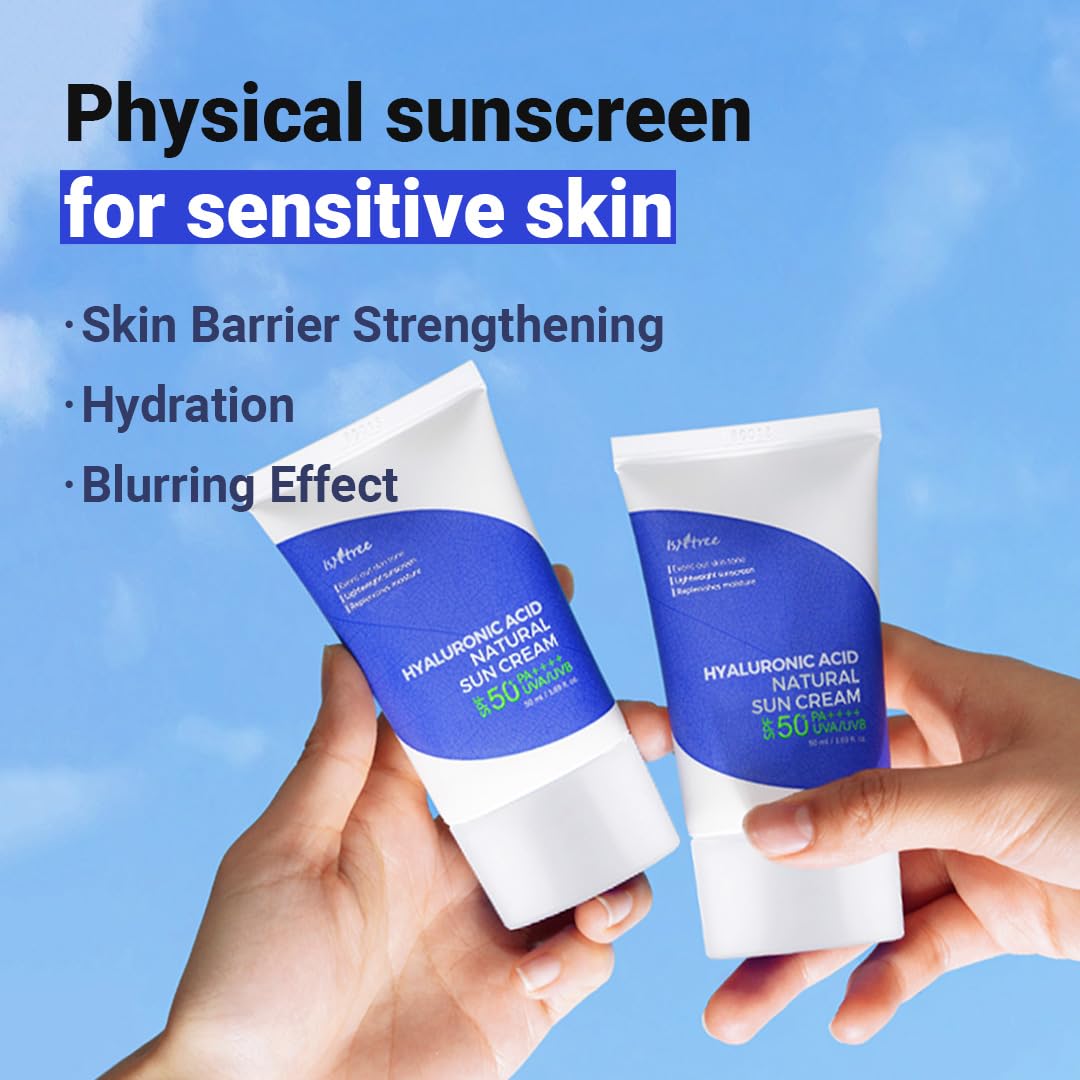 ISNTREE Hyaluronic Acid Natural Sun Cream SPF 50+ PA++++ Canada | #1 ...