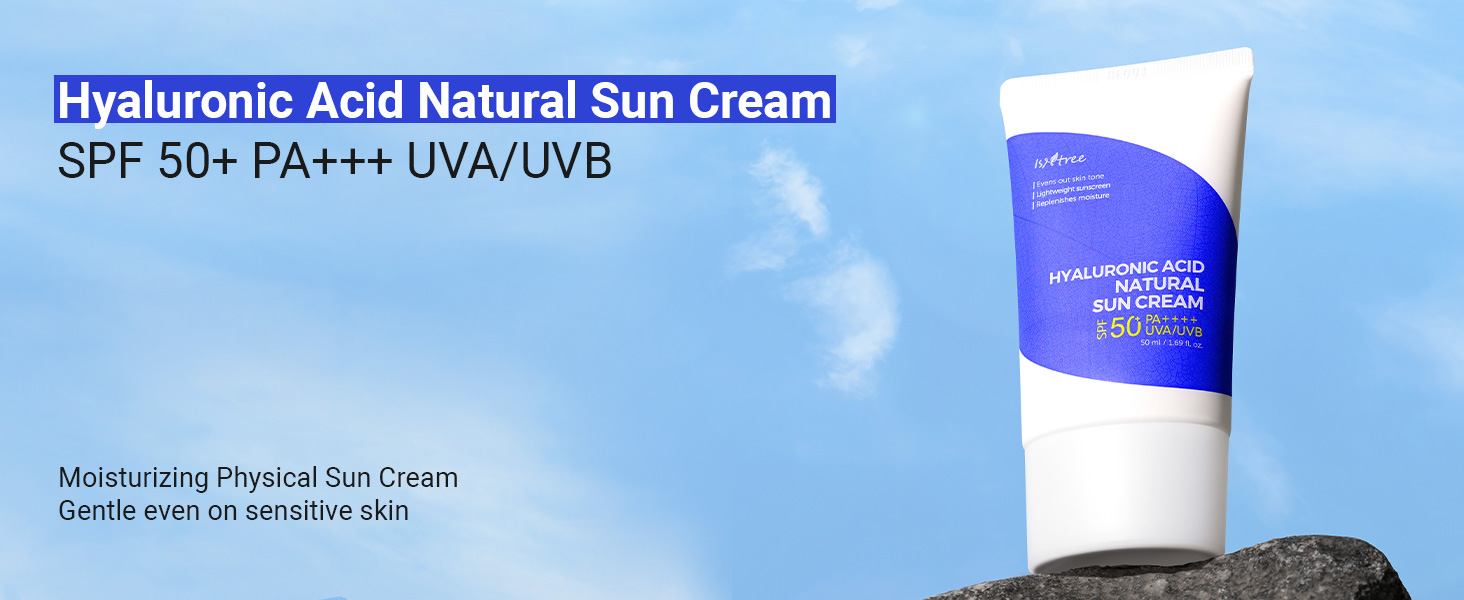 ISNTREE Hyaluronic Acid Natural Sun Cream SPF 50+ PA++++ Canada | #1 ...